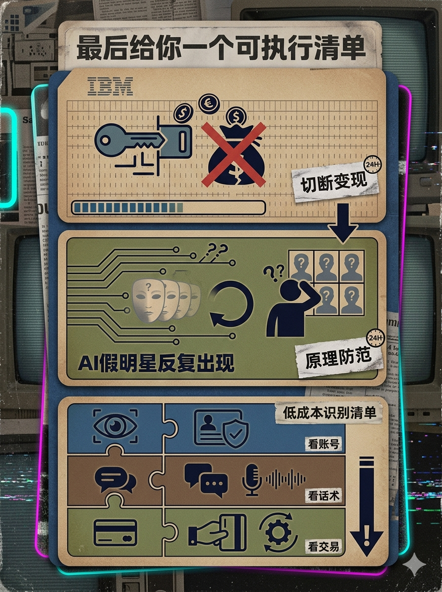 AI假明星带货为什么屡禁不止？抖音封禁136个仿冒账号后，你该学会这套识别清单 | AI信息差研究院